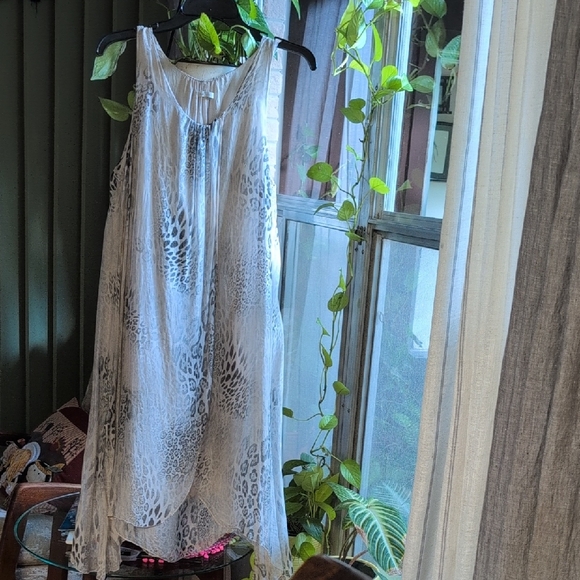M Made In Italy | Dresses | Made In Italy Animal Print Silk Dress ...